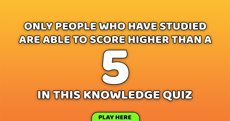 Very Difficult Trivia Quiz
